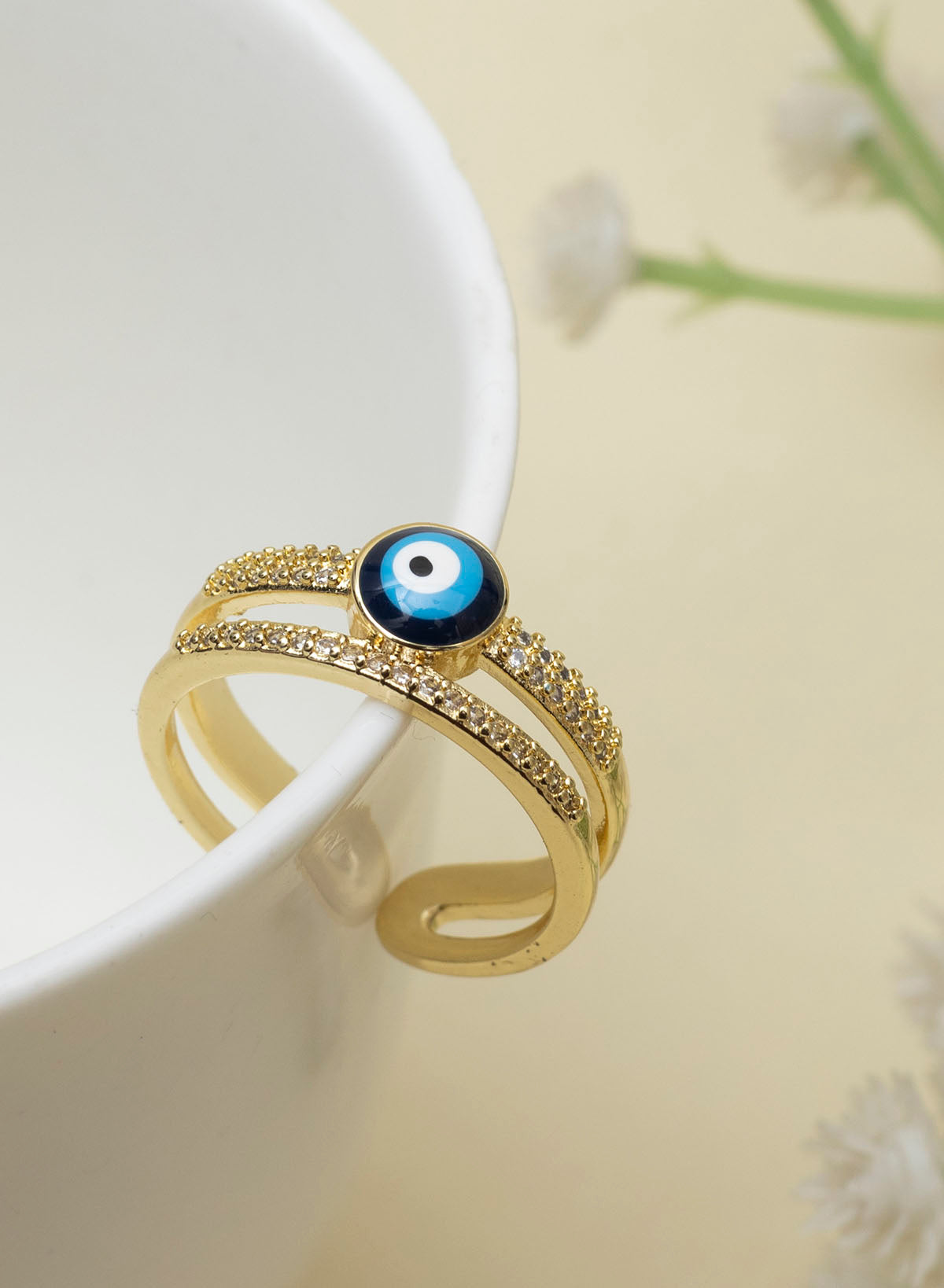 Ibhaa evil eye ring Phuljhadi
