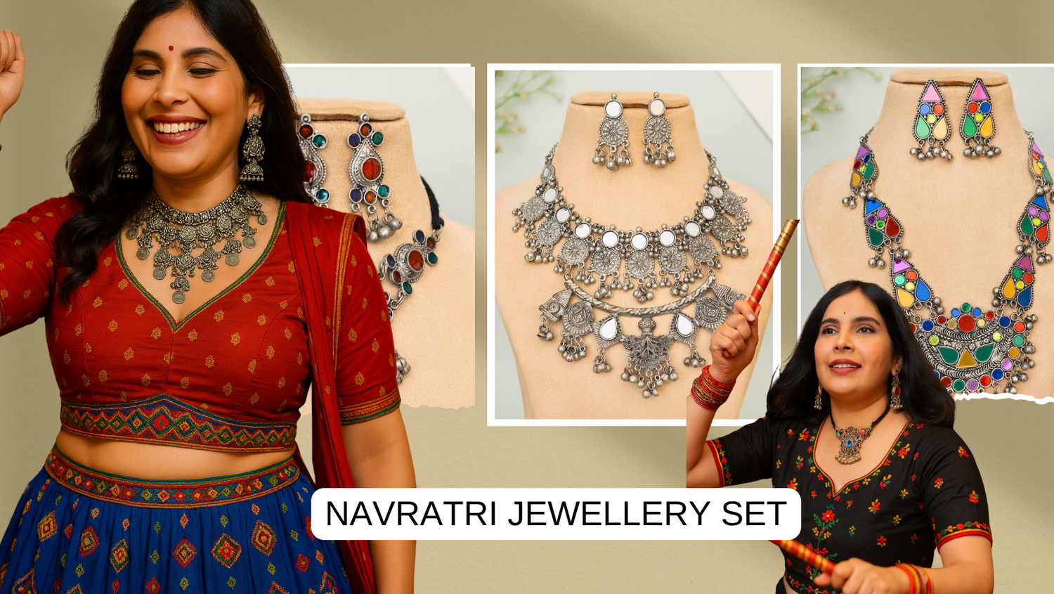 Navratri Jewellery Sets for Garba – Phuljhadi