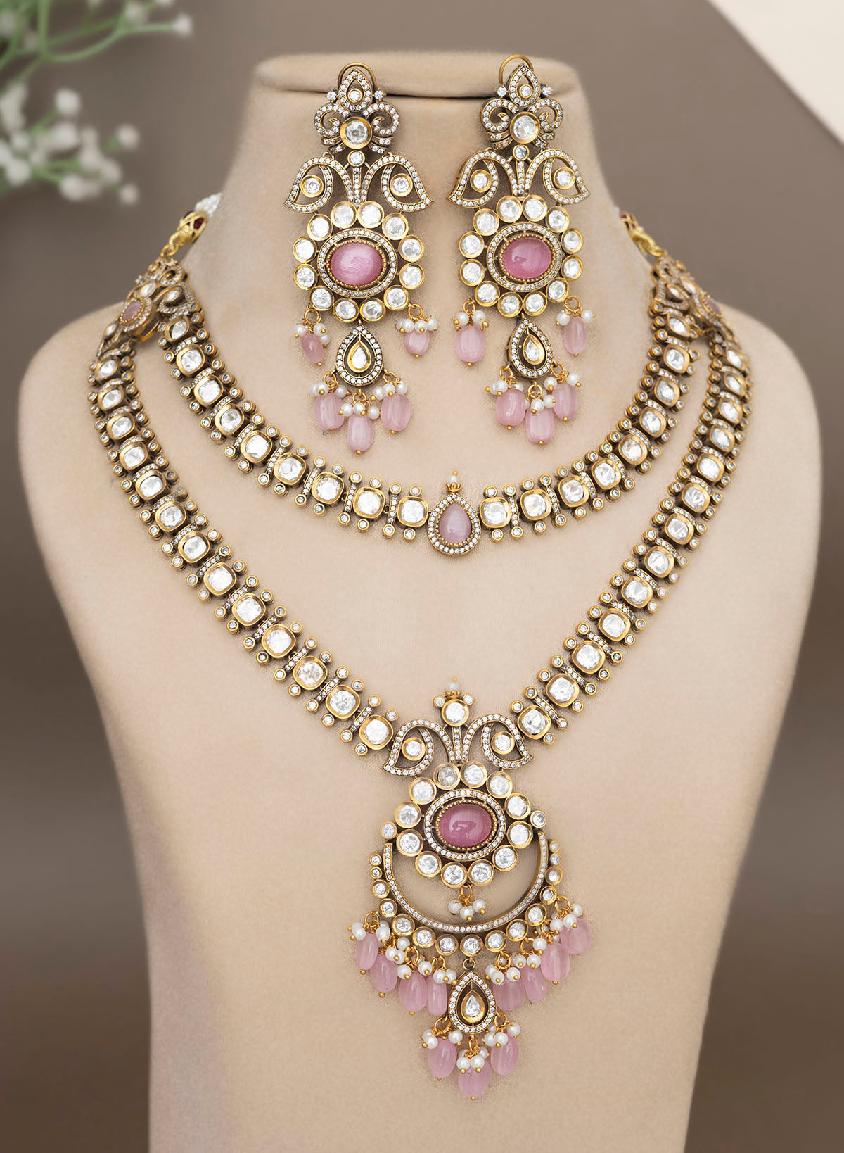 Shop American Diamond jewellery - AD Jewellery Sets Online – Phuljhadi
